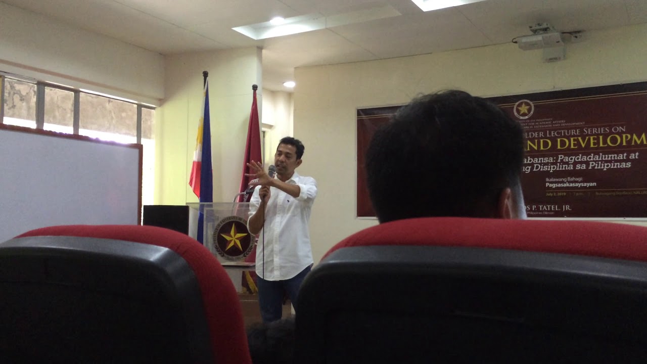 Carlos P. Tatel, Jr. - Antropolohiyang Filipino 1/5 - YouTube