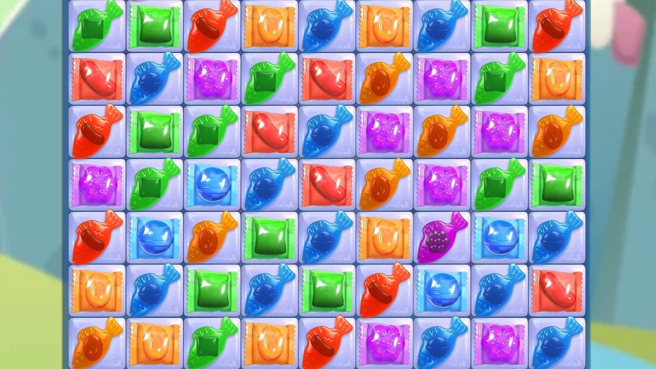 Candy Crush Saga Special Level 65 || Wrapped Candies & Jelly Fish ...
