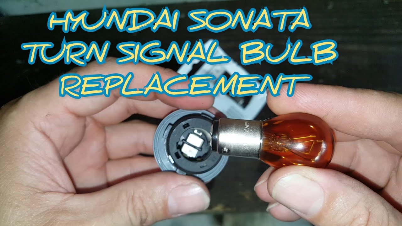 How To Replace The Front Turn Signal blinker Bulb On 2013 Hyundai