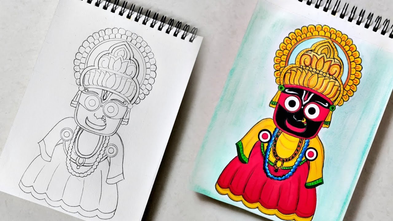 Shree Jagannath Rath Yatra special Drawing and Painting | How to Draw ...