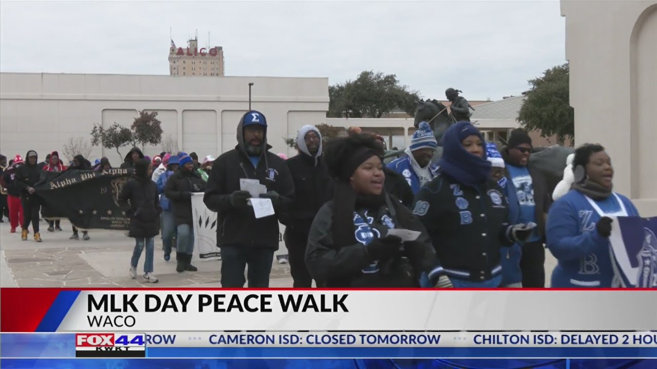 MLK Day Peace Walk held in downtown Waco - YouTube