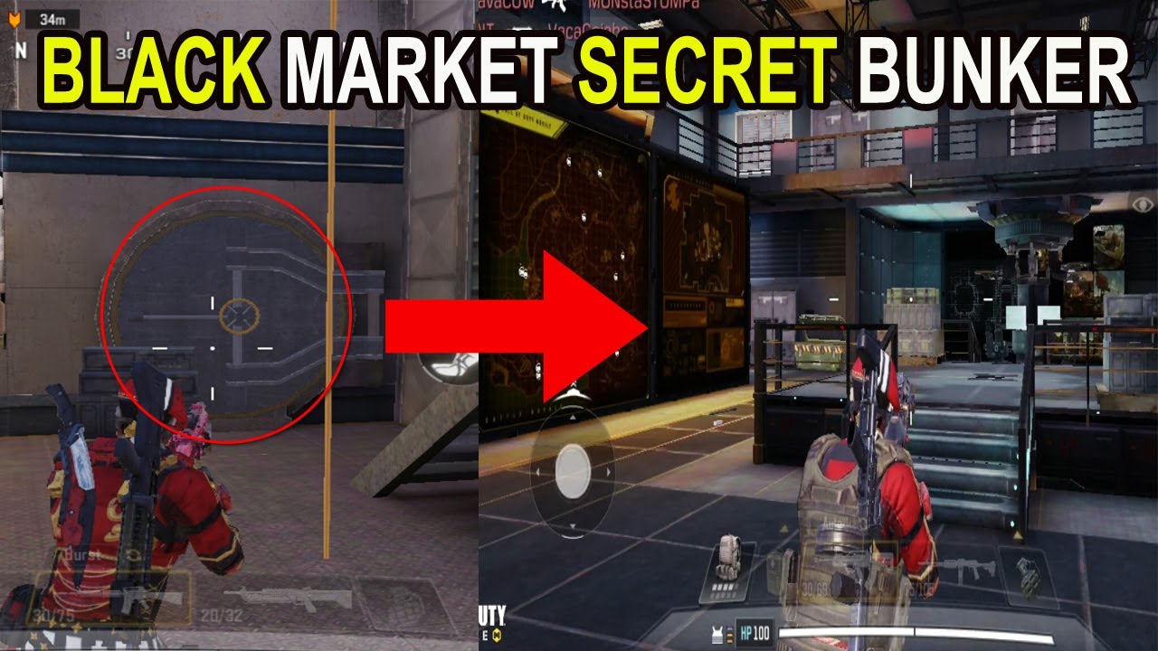 How to get inside Secret Bunker of Black Market? COD Mobile Battle ...