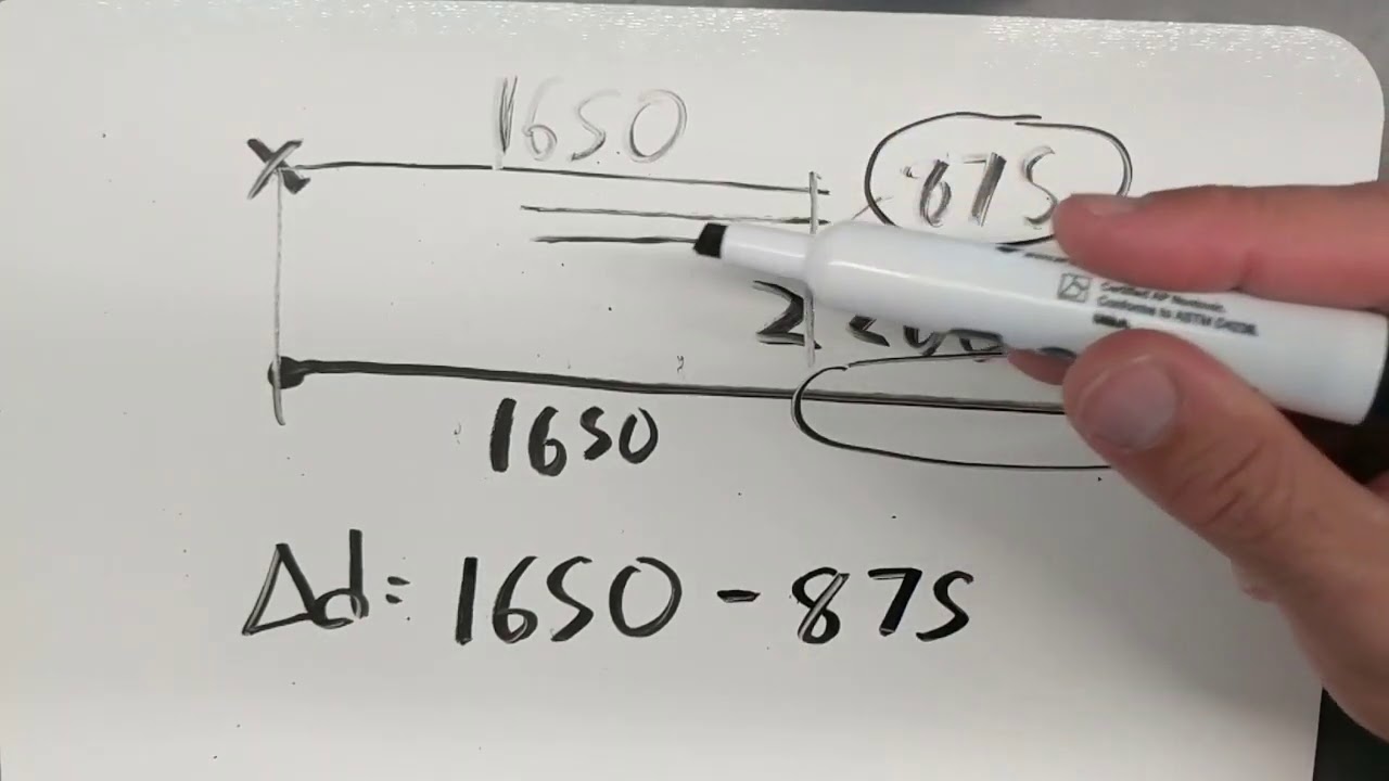 Displacement and Distance Example Problem - YouTube