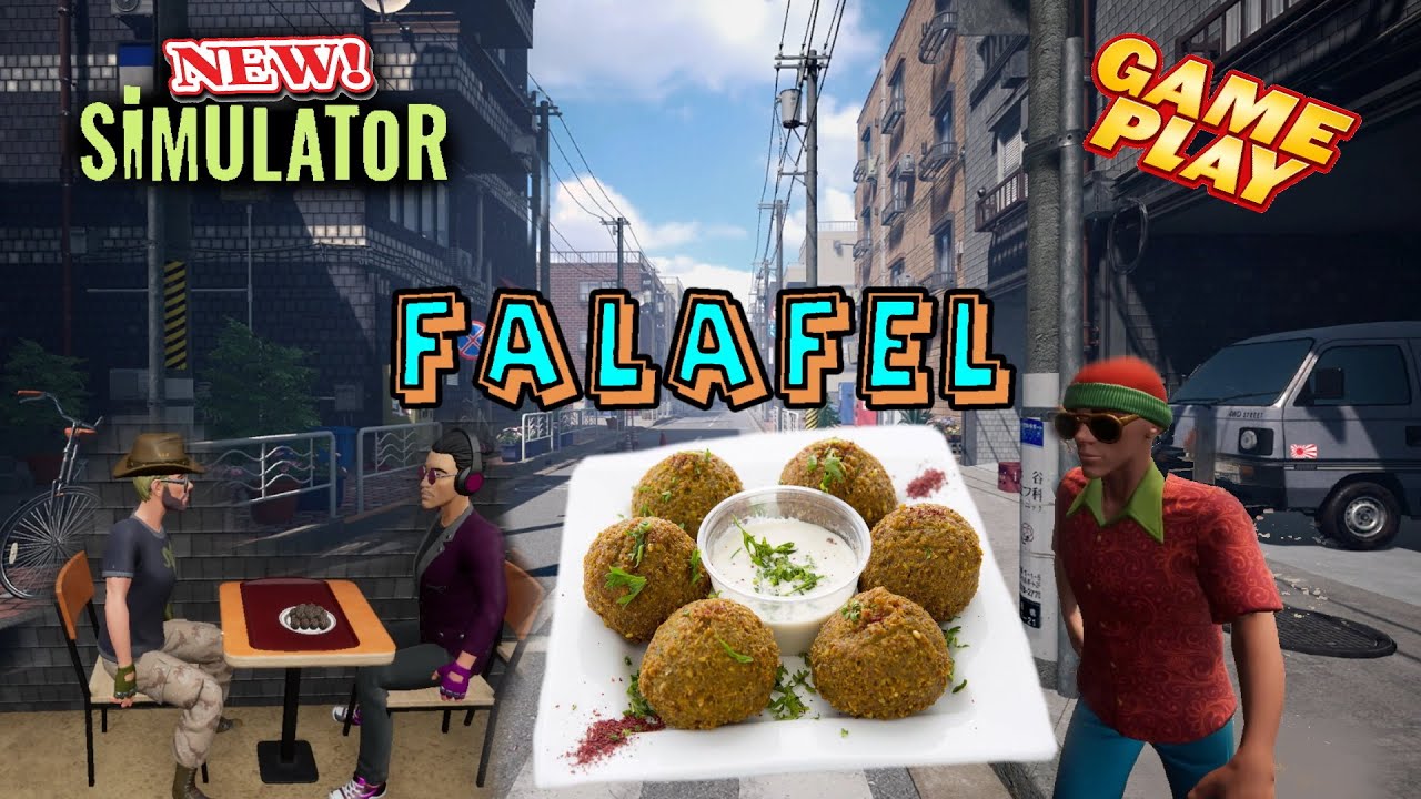 FALAFEL ★ Gameplay ★ PC Steam Simulator game 2020 ★ Ultra HD 1080p60FPS ...