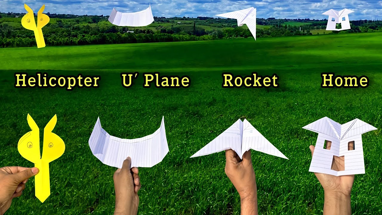 Best 4 flying birds helicopter, 4 new helicopter toy, best paper flying ...