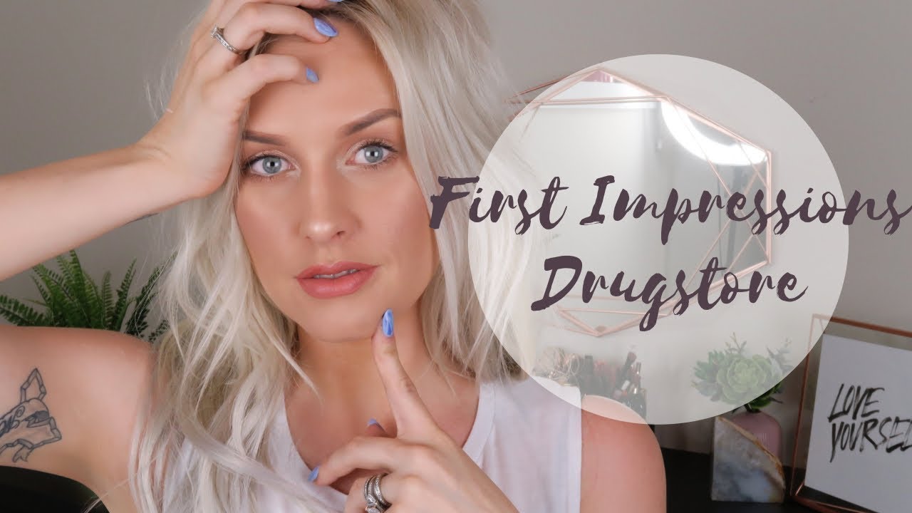 Full Face Drugstore First Impressions Lashes Love And Leather Youtube