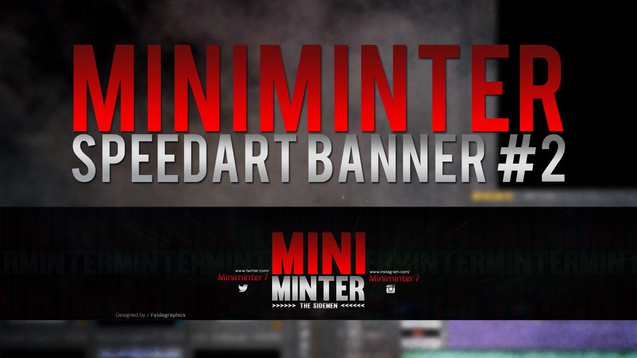 Miniminter | Speed Art #2 | Banner - YouTube