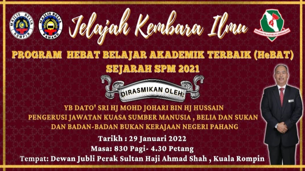 PROGRAM HEBAT BELAJAR AKADEMIK TERBAIK (HeBAT) SEJARAH SPM 2021 - YouTube