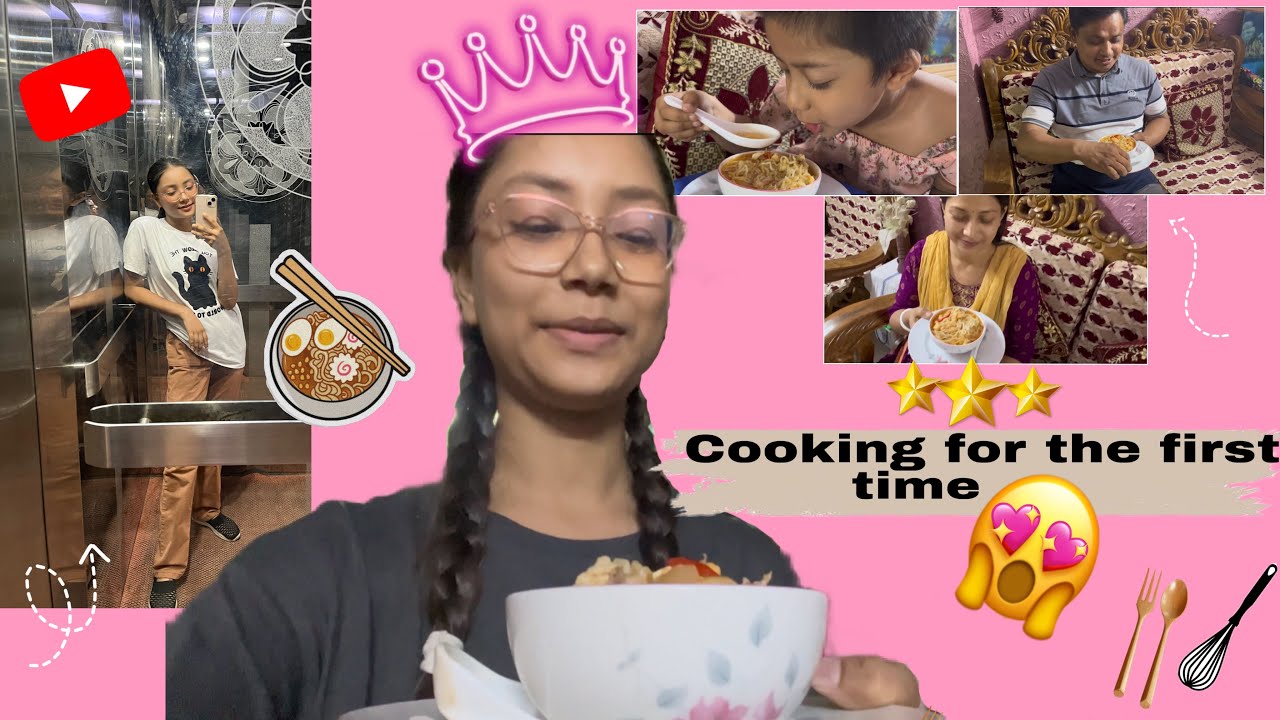 l cooked and fed my family for the first time | 10 out of 9 😮 | aradhya ...
