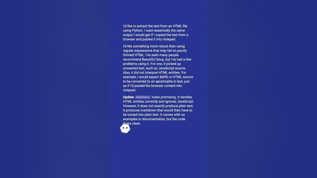 Extracting text from HTML file using Python #shorts - YouTube