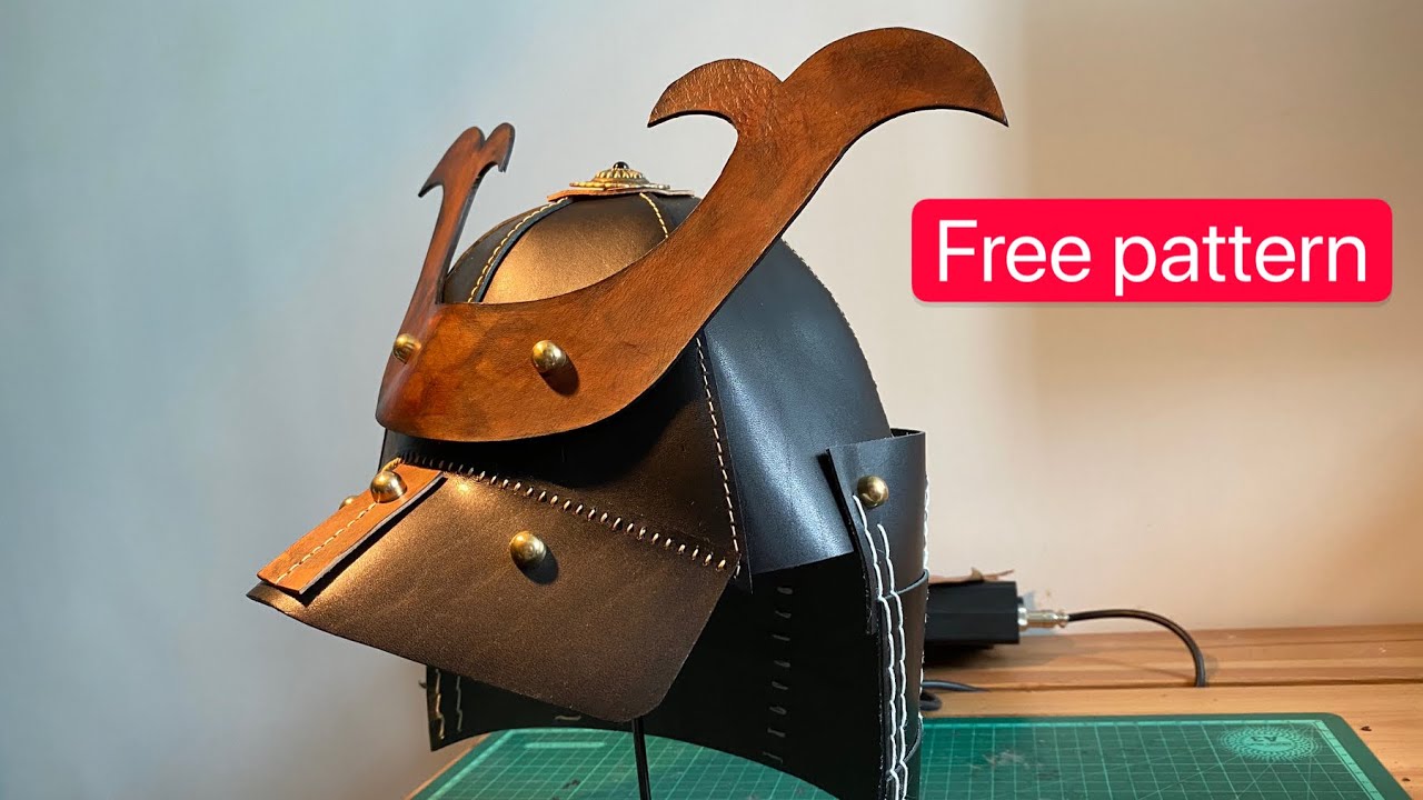 No.18 Free pattern - Making Samurai helmet - YouTube