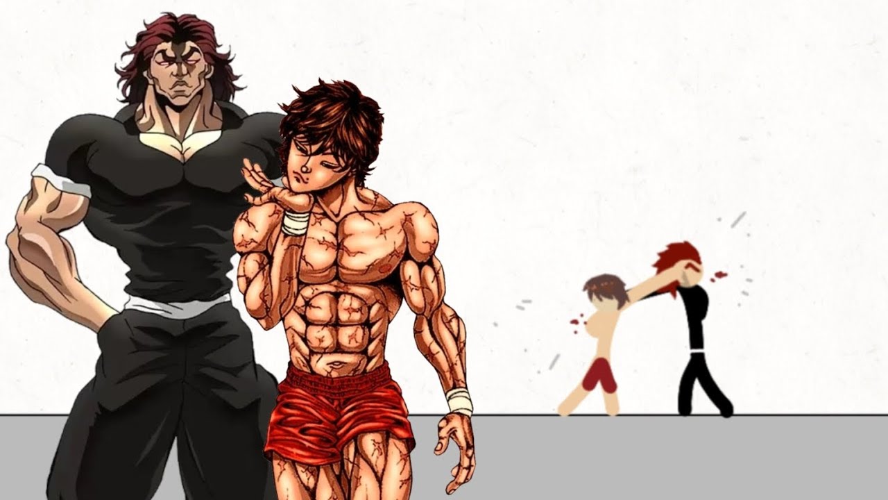 baki & yujiro - stickman flipaclip show - YouTube