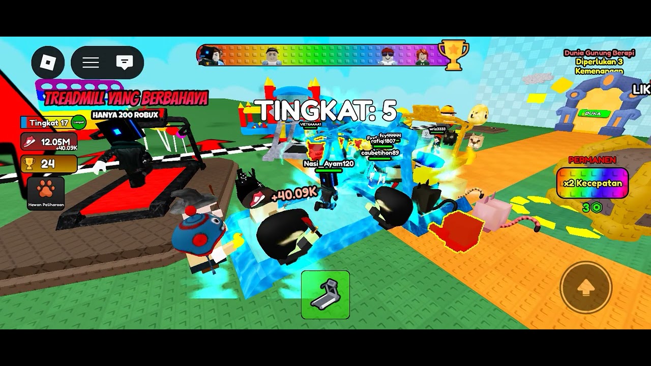 Treadmill Panas Rusuh Bareng - Roblox #21 - YouTube