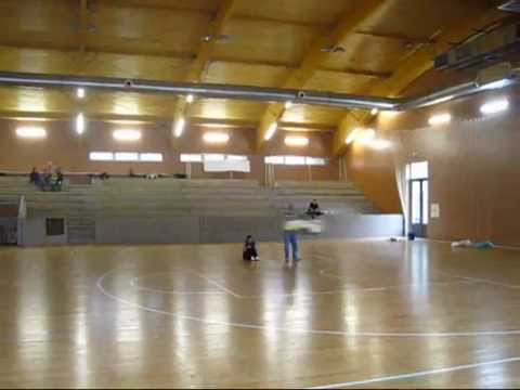 Flying indoor Gee Bee CL models in Pardubice - YouTube