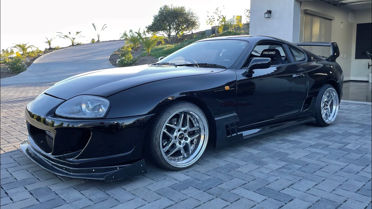 Test fitting Blitz 03 Wheels on my Supra and Rx-7! - YouTube
