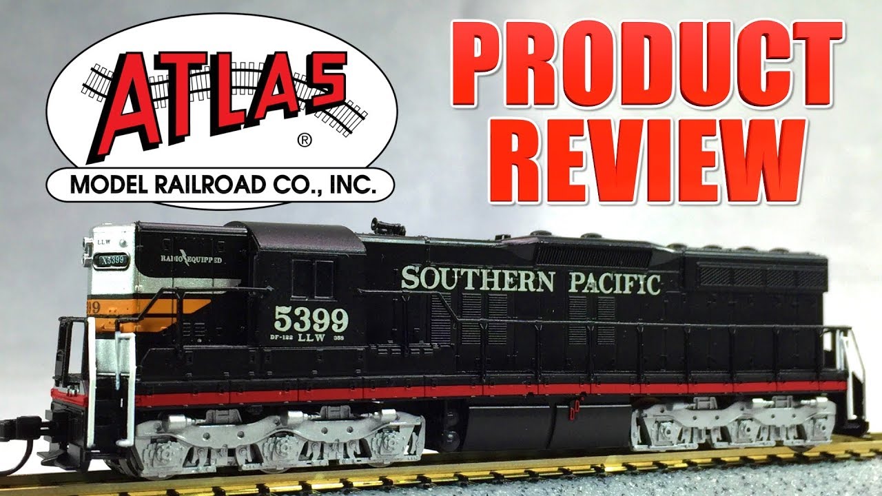 N Scale SD9 Southern Pacific Black Widow Atlas Product Review - YouTube