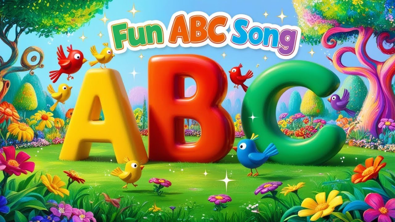Fun ABC Song for Kids | Flying Birds Make Alphabet with Examples! - YouTube