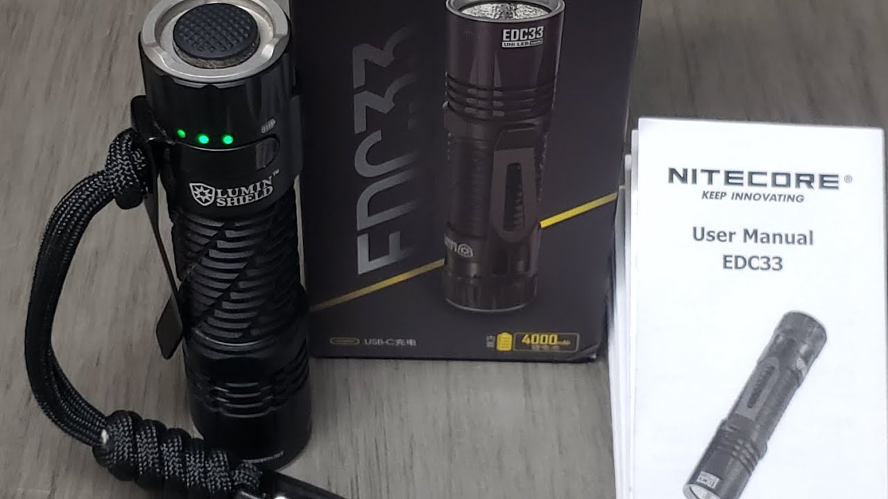 EDC33 NITECORE NIGHT SHOTS. - YouTube