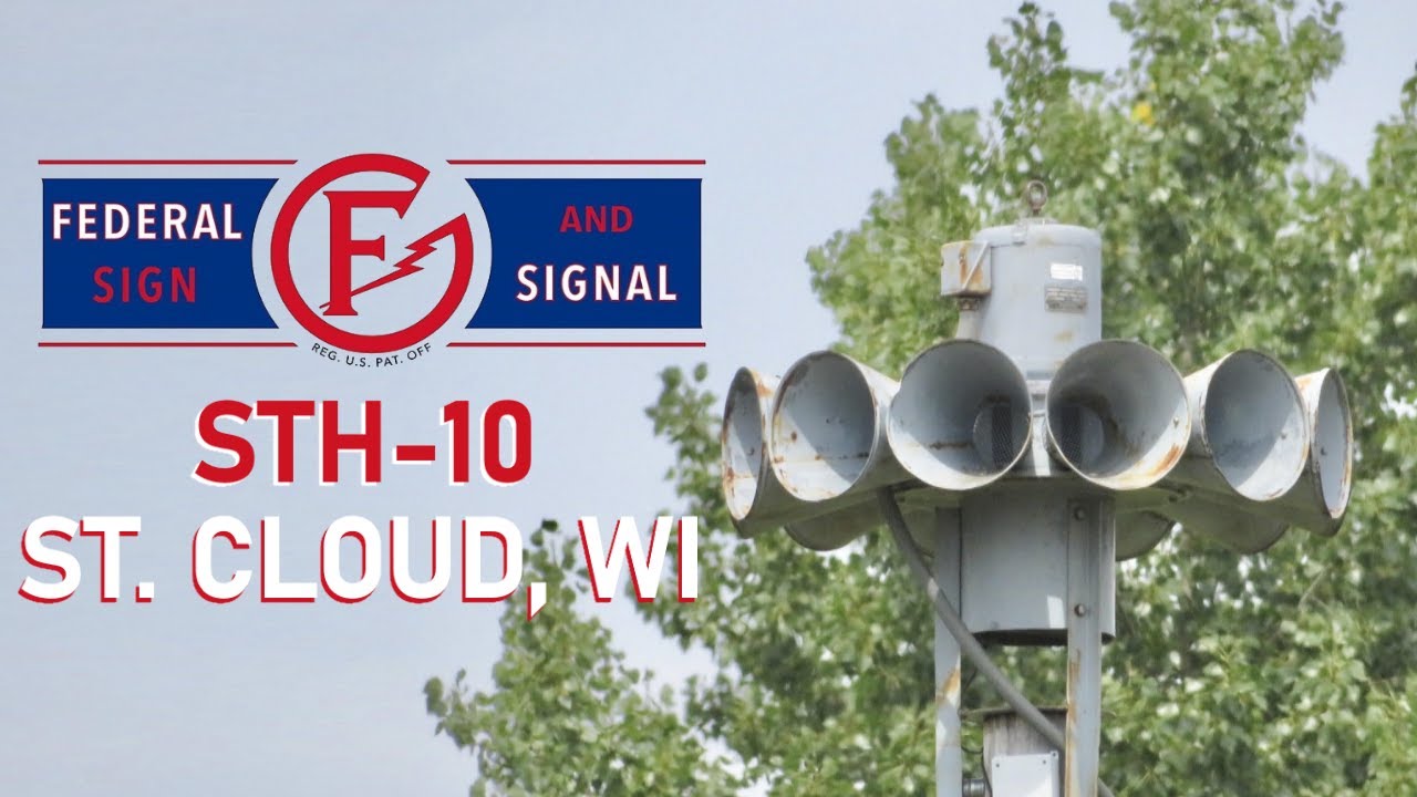 Federal Sign & Signal STH-10A - Alert - St. Cloud, WI - YouTube