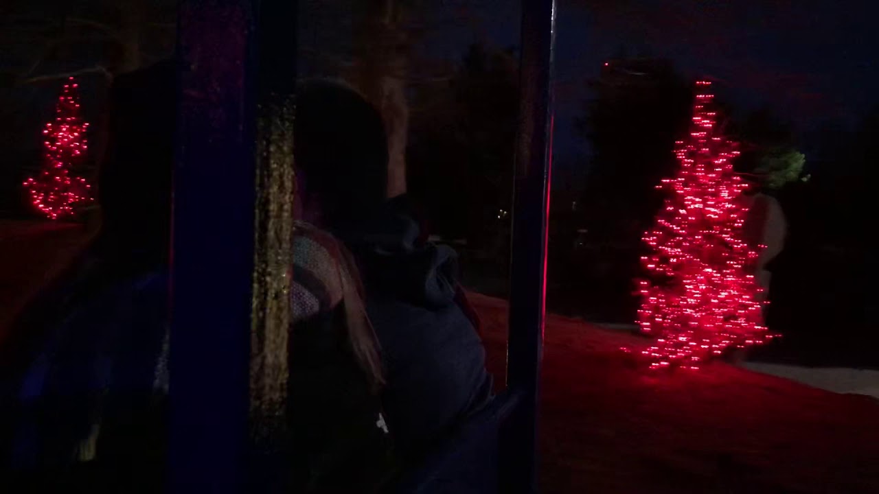 Christmas Town Express Holiday Train Ride On-Ride POV • Busch Gardens ...