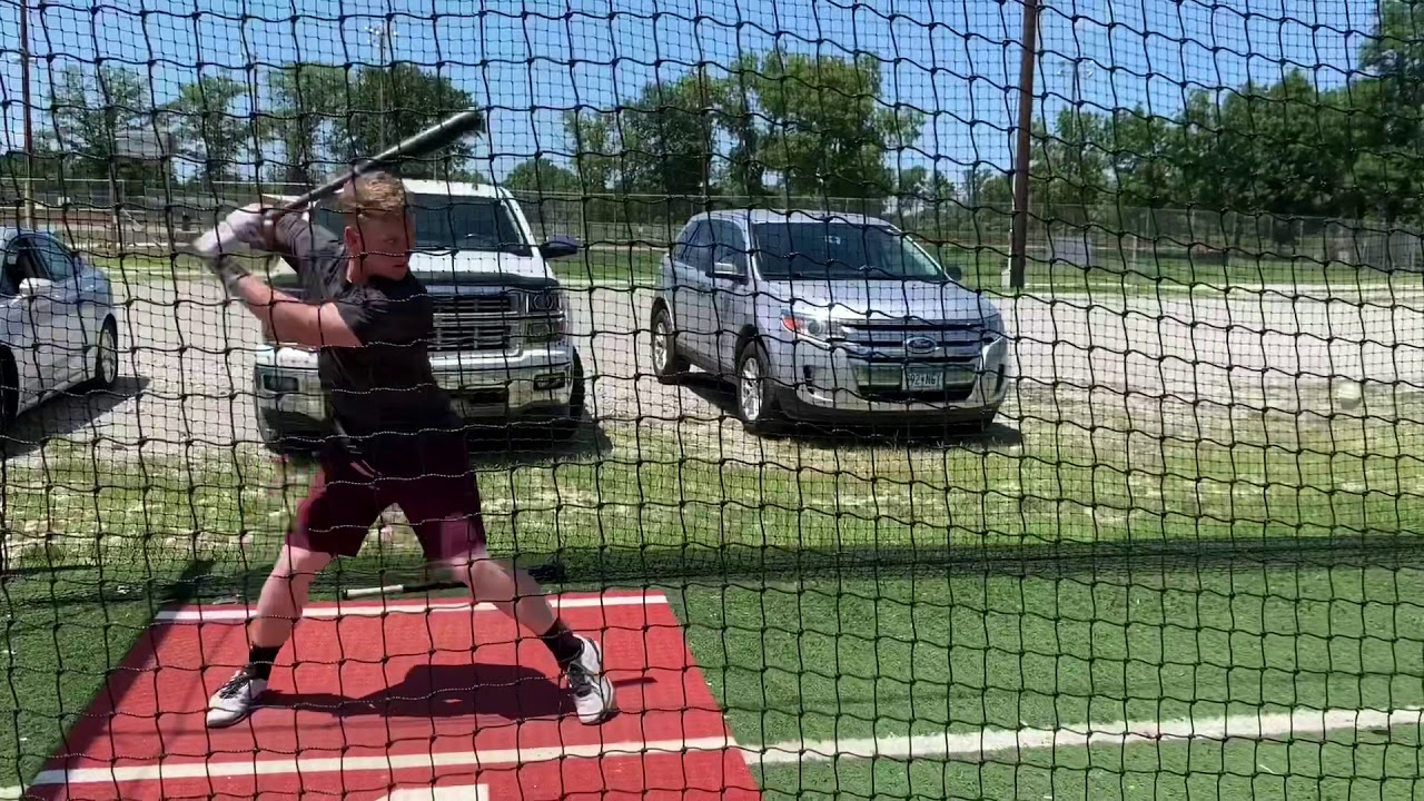 Nathan Kuhn - cage + onfield cage hitting - YouTube