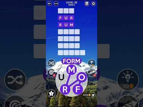 Wordscapes Uncrossed Level 38 New 6 - YouTube