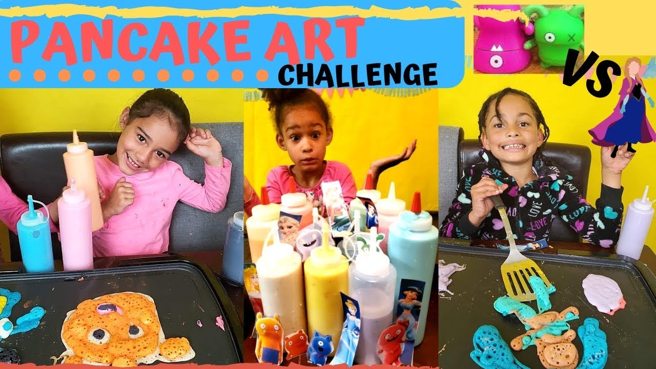 Ugly Dolls or Princess Mermaid? Pancake Art - YouTube