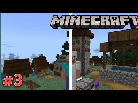 I upgrade to iron in minecraft | MINECRAFT SURVIVAL SERIES #3 - YouTube