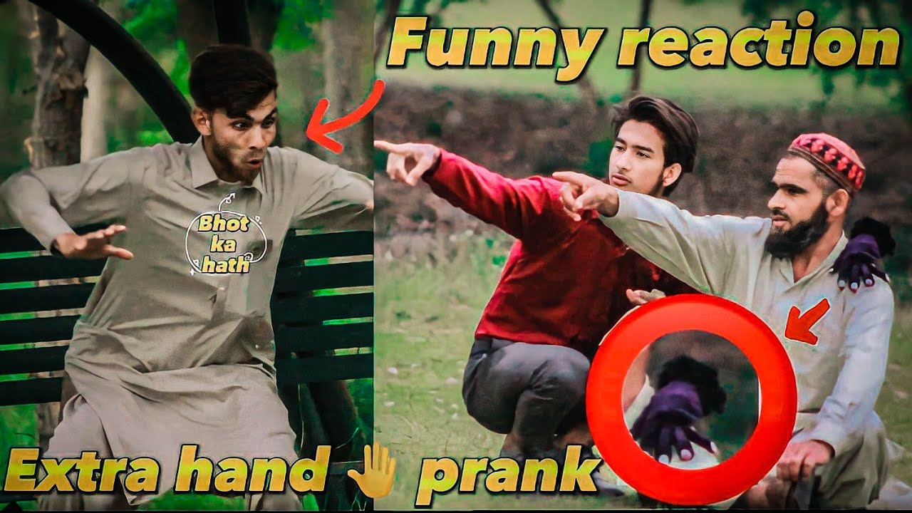 Extra hand prank with random people @ustprankstar2326 - YouTube
