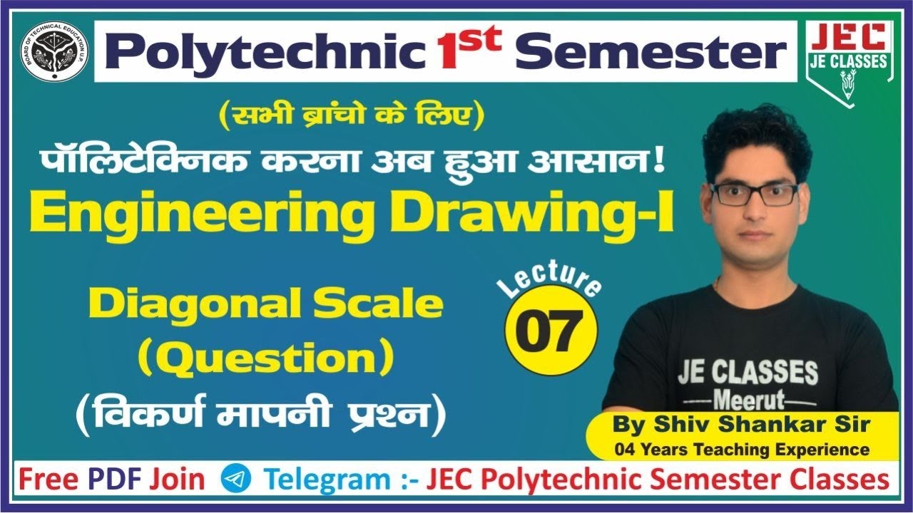 How To Draw DIAGONAL SCALE In Hindi UPBTE Polytechnic 1st how-to-draw-diagonal-scale-in-hindi-upbte-polytechnic-1st