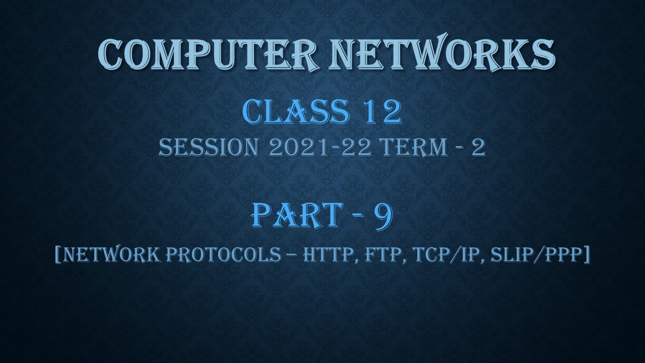 Computer Networks Part 9 Network Protocol Ftp Tcpip 5807