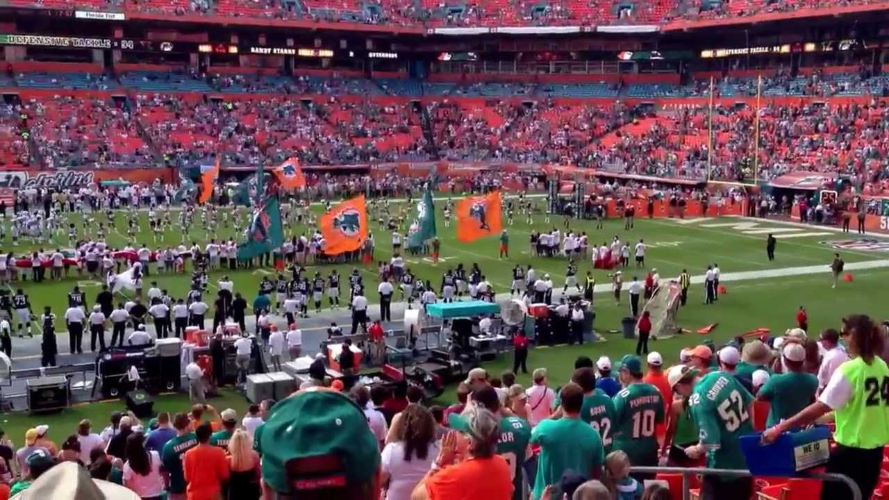 Miami dolphins game - YouTube