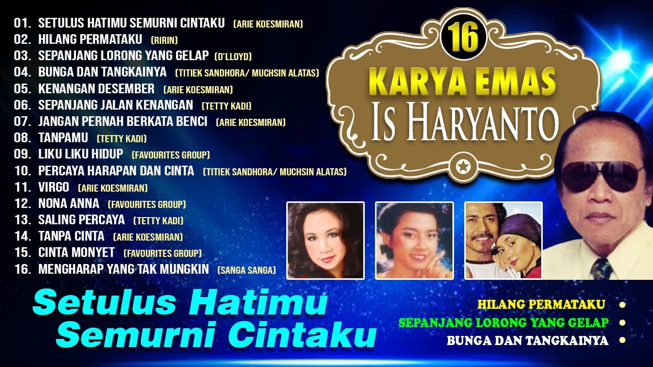 16 KARYA EMAS IS HARYANTO - TEMBANG KENANGAN LAWAS - YouTube
