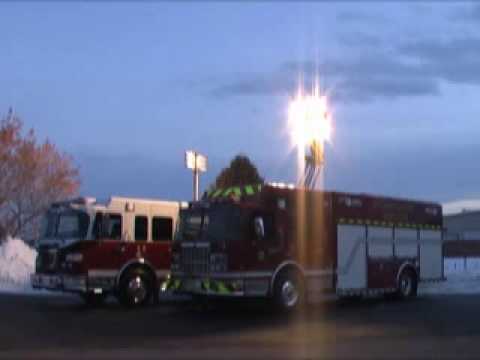 Command Light vs. Will-burt night scan tower - YouTube