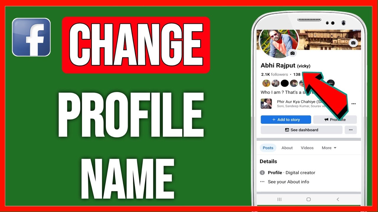 How to Change Profile Name in Facebook - YouTube