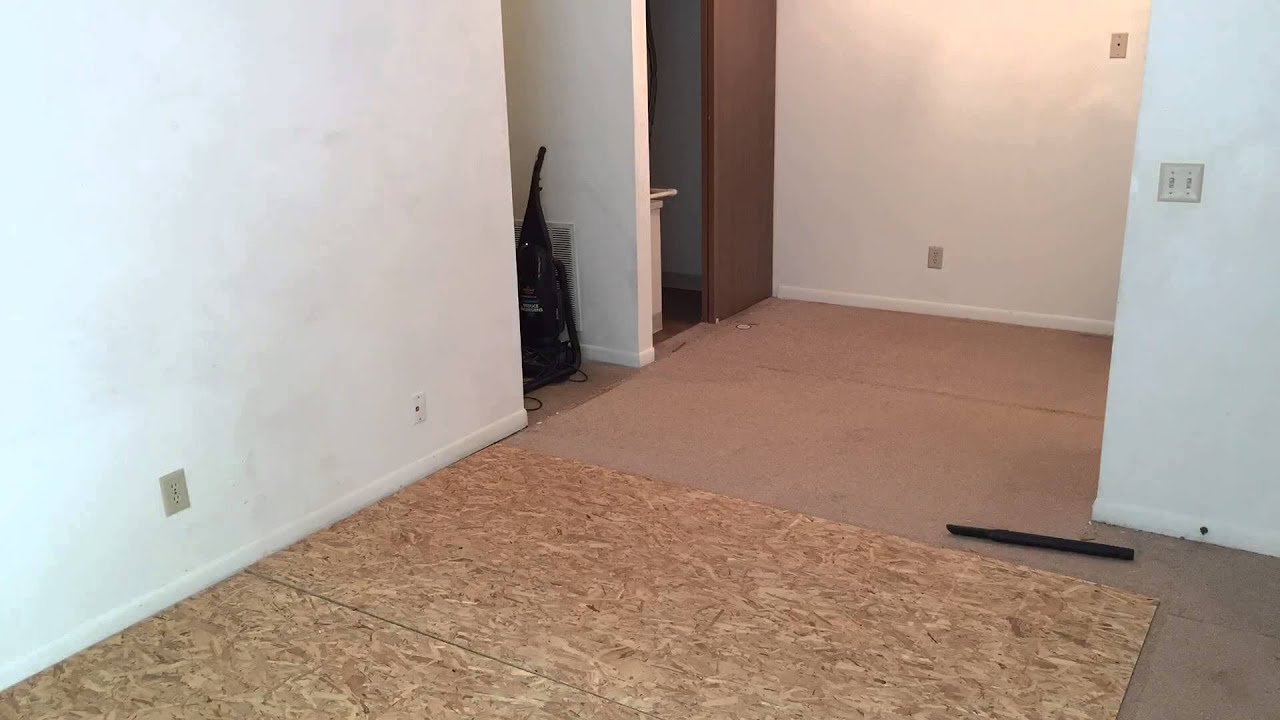Hardwood Over Carpet: Part 2 - YouTube