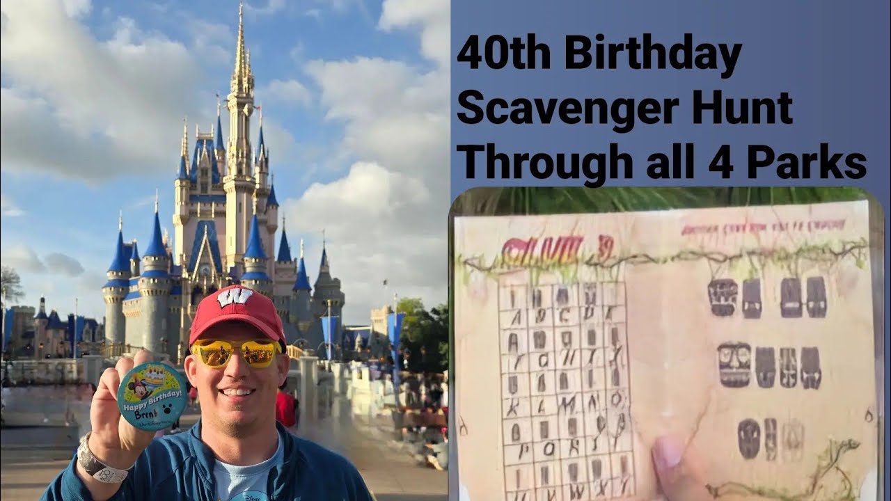 Scavenger Hunt Through All Four Walt Disney World Parks - YouTube