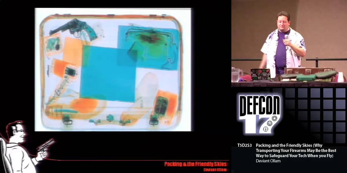 DEF CON 17 - Deviant Ollam - Packing and the Friendly Skies - YouTube