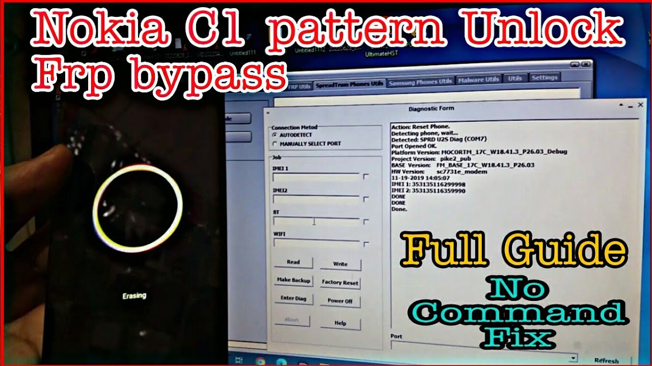 Nokia C1 TA-1165 Unlock UMT Pro | Nokia C1 Unlock Umt avenger box ...