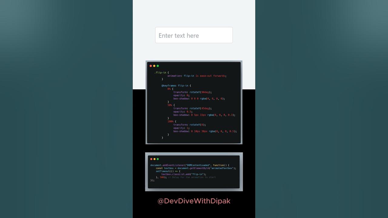 Speed Learn: Textbox Animation! #html #css #css3 #coding #trending #shorts #ytshorts - YouTube