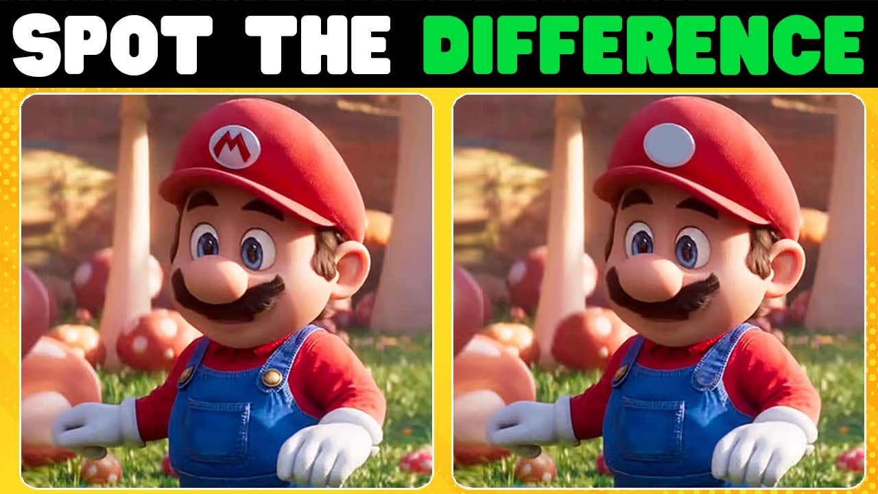 Spot The Difference | Can You Find Them All? | Super Mario Bros Movie ...