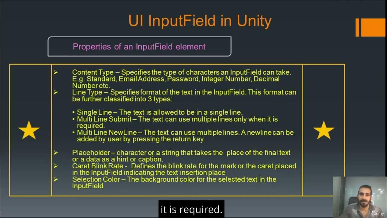 34. UI InputField in Unity - Part 1 - YouTube