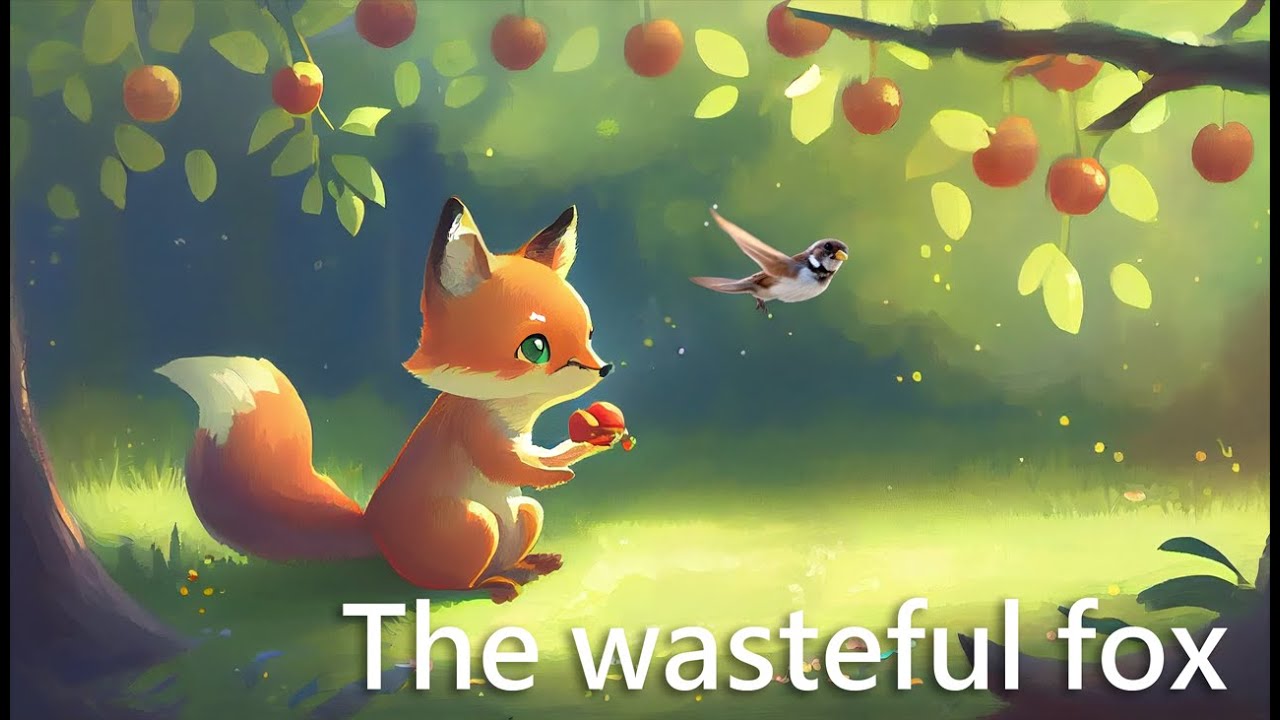 The wasteful fox. [EN]【 Story for kids】 - YouTube