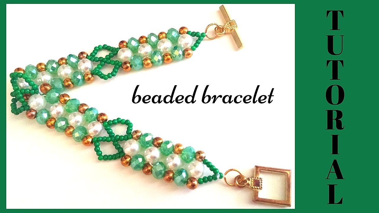 Beautiful beaded bracelet. Beaded bracelet for beginners. Beading ...