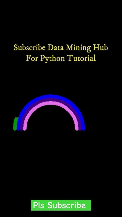 ๐rainbow Design Using Python Turtle Shorts Viral Trending Youtube
