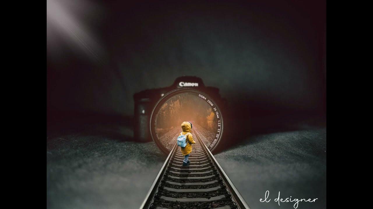 Rails Inside Illution Photo Manipulation Photoshop Tutorial speed art - YouTube