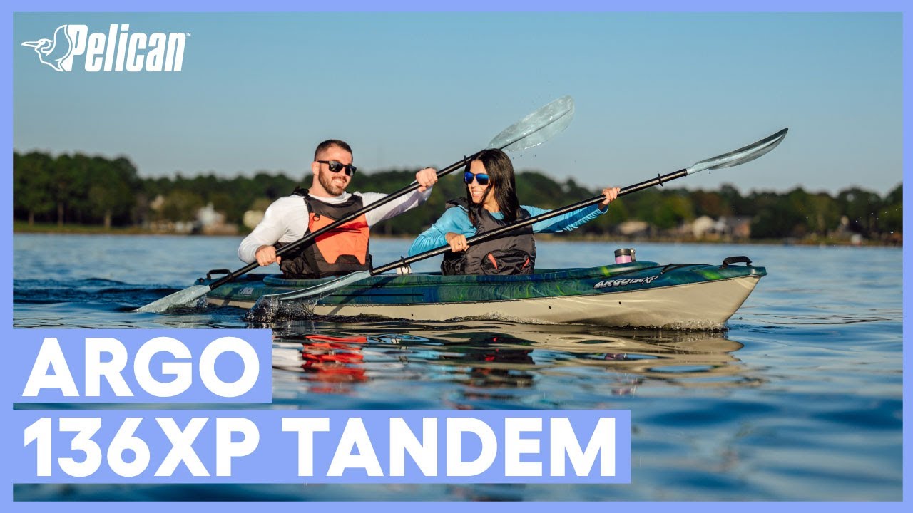 Tandem Kayaking for Beginners: Pelican Argo 136XP (NEW Iris Color ...