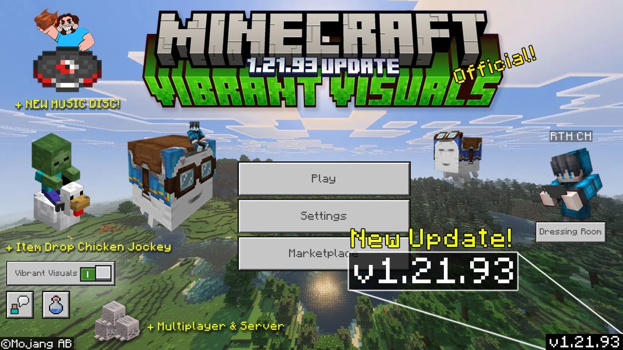Minecraft 1.21.93 Official Version Released | Latest Update | RTH CH ...