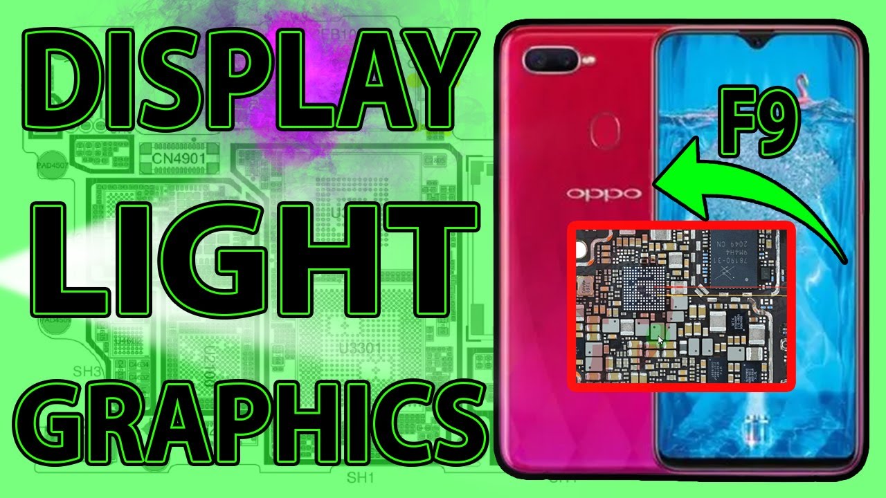 OPPO F9 no display light no display graphics solution - YouTube