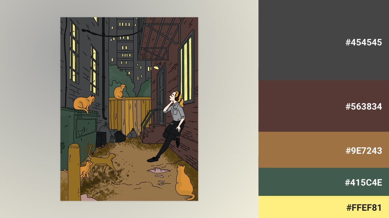 Night View | Color palette for UI | Coloring and Color Combination ...